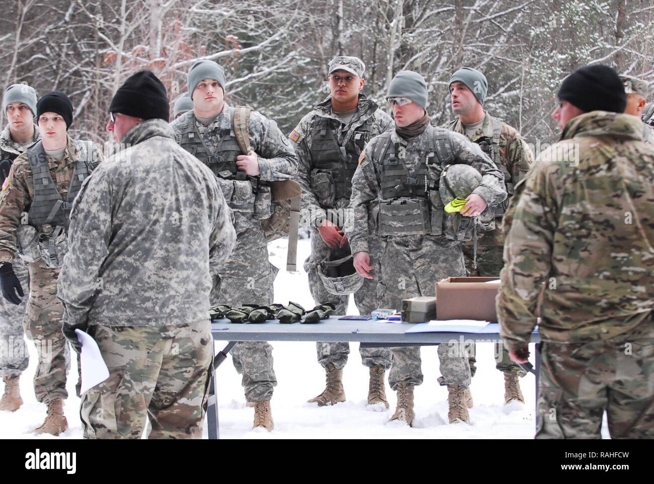 Soldiers competing in the 27th Infantry Brigade Combat Team, New York ...
