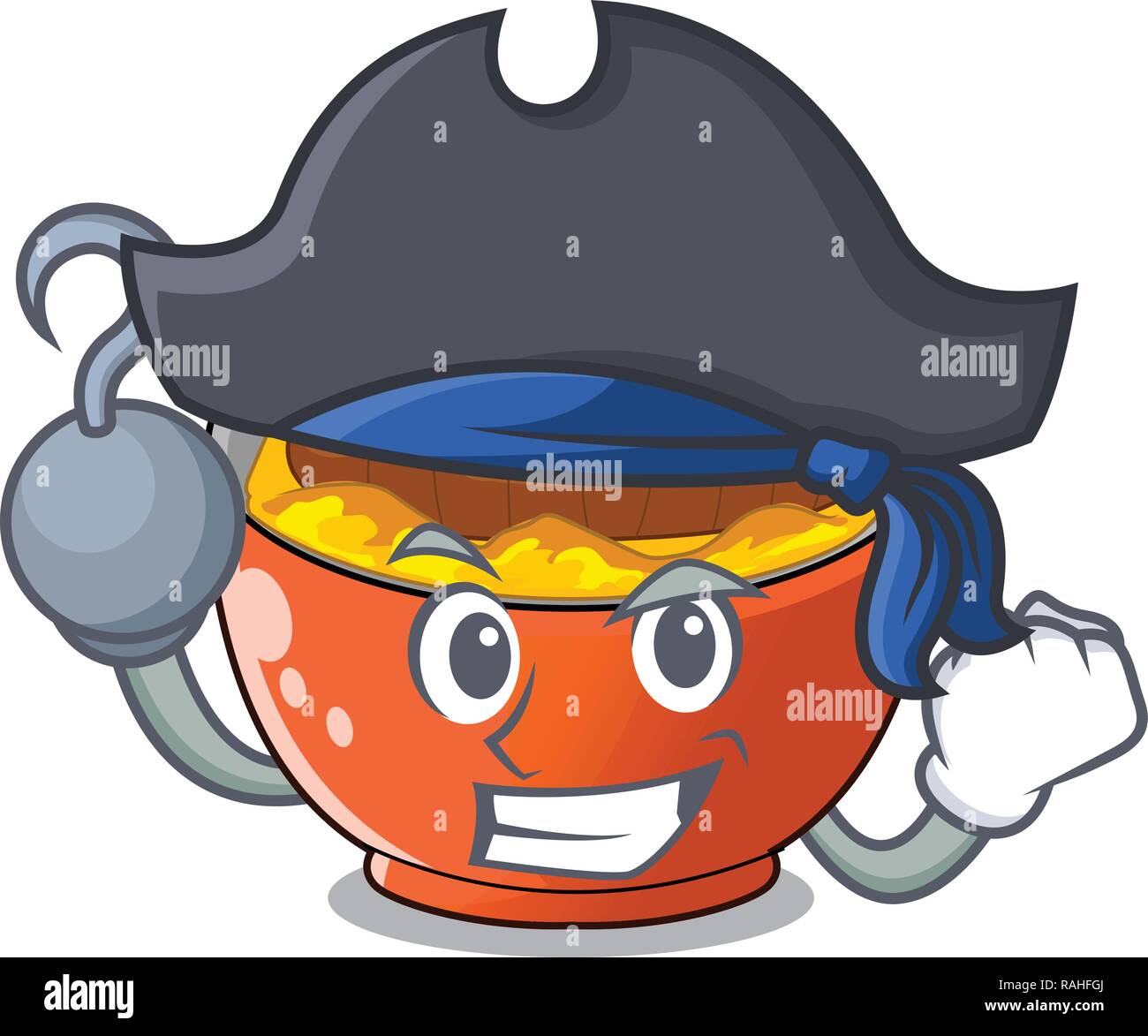Pirate katsudon cartoon is ready to eaten Stock Vector Image & Art - Alamy