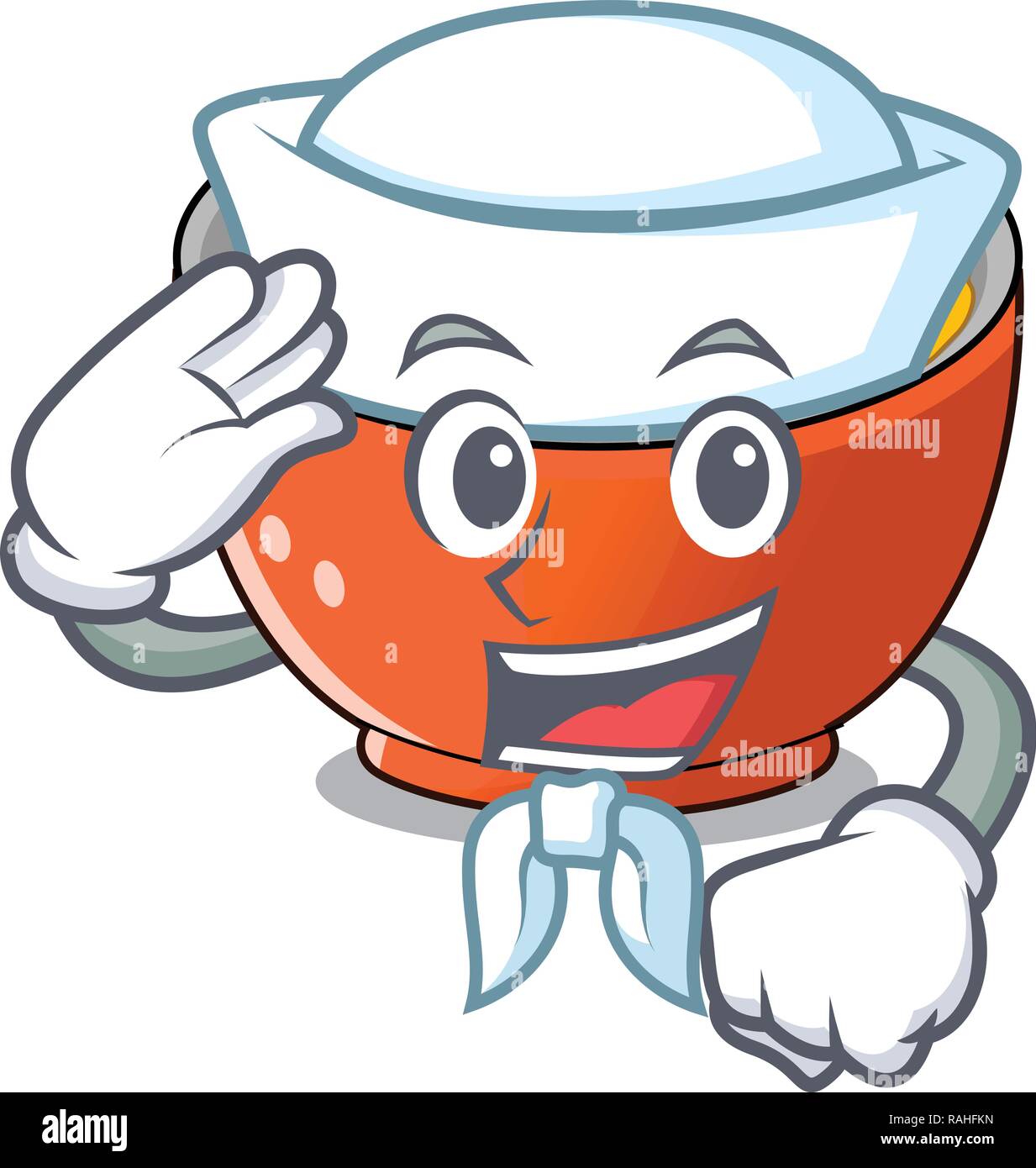 Sailor katsudon cartoon is ready to eaten Stock Vector Image & Art - Alamy