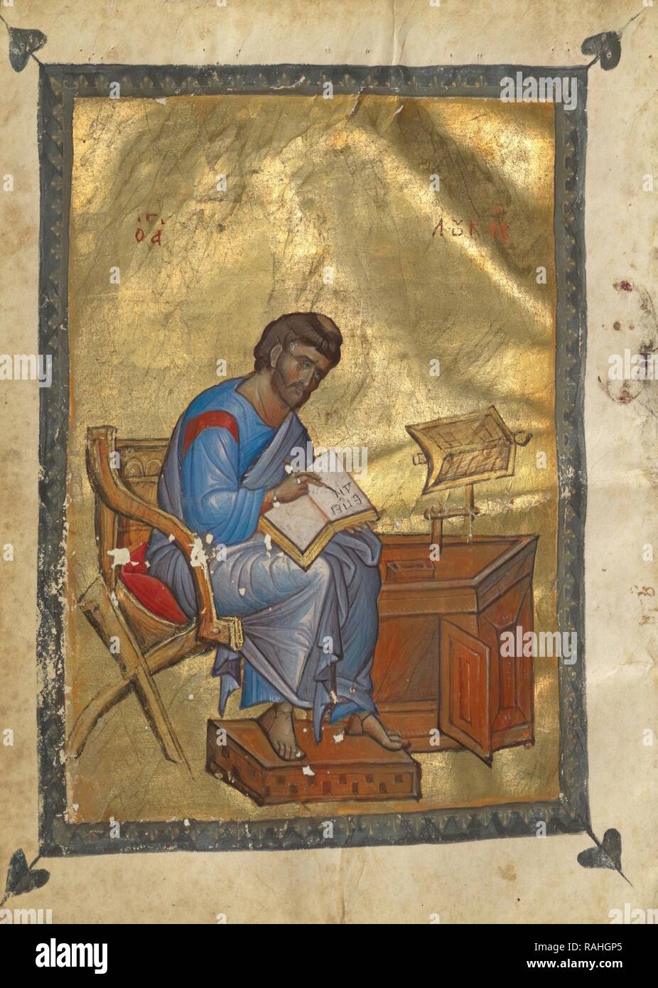 Saint Luke, Constantinople, Turkey, late 13th century, Tempera colors ...