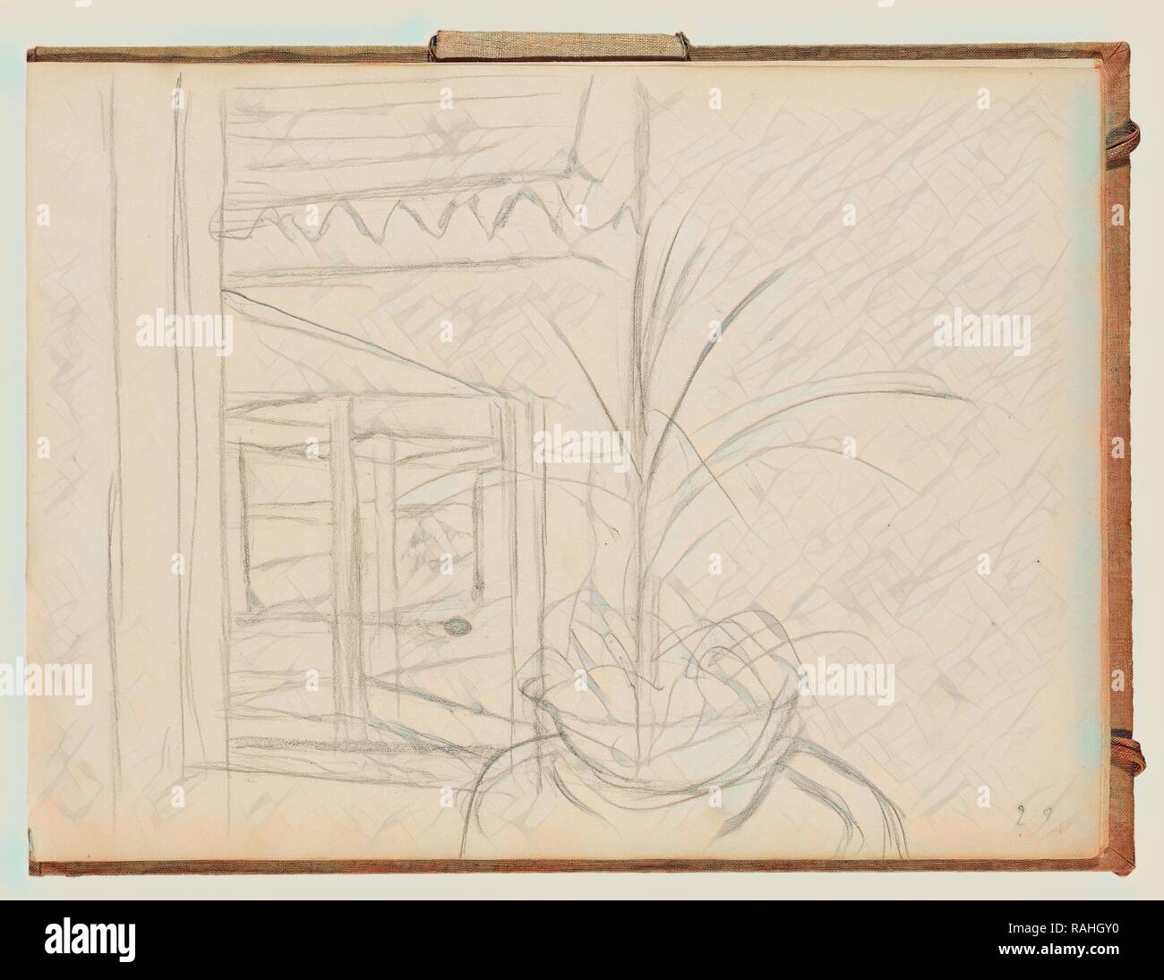 Interior Scene, Edgar Degas (French, 1834 - 1917), about 1877, Graphite ...