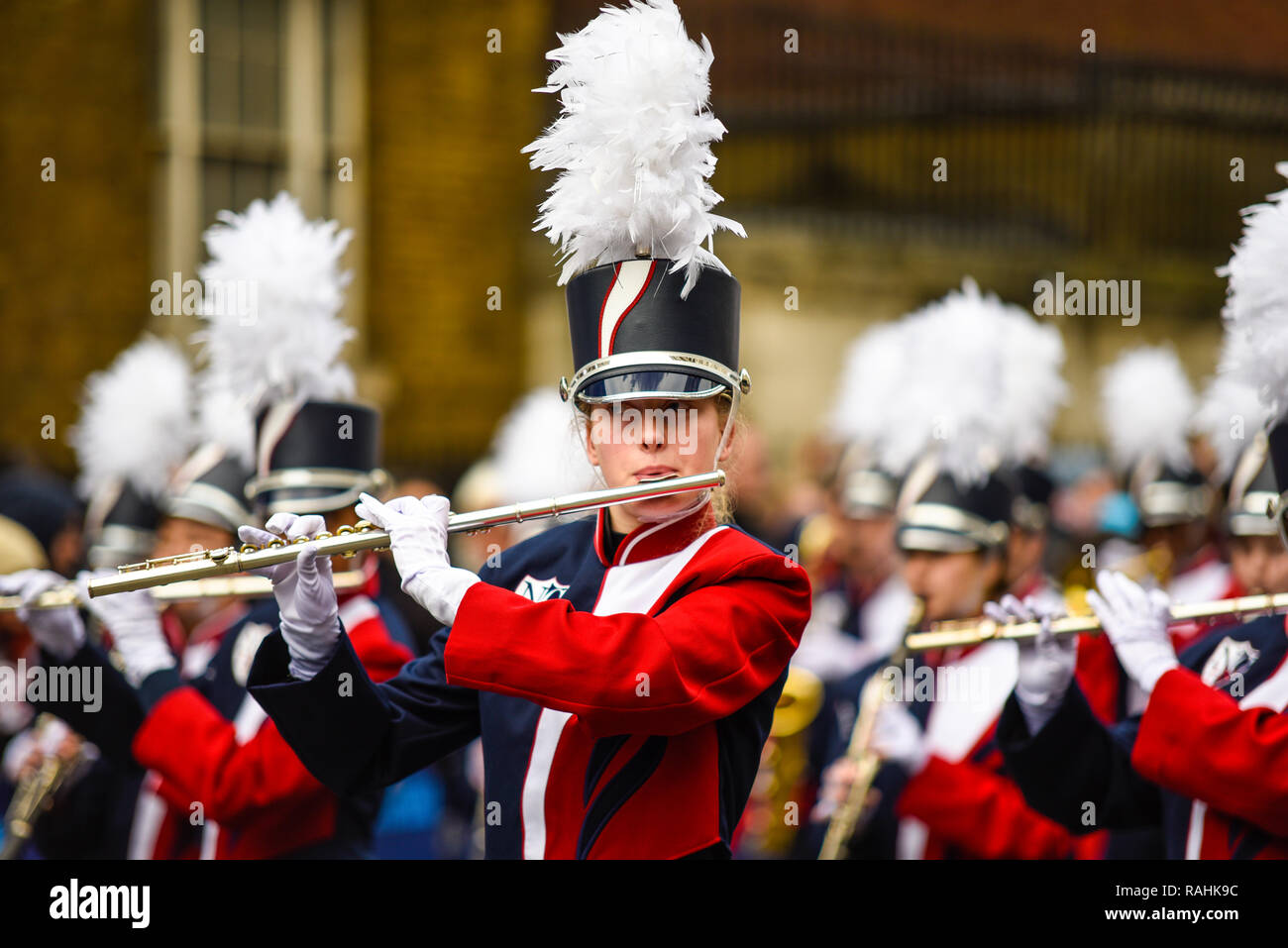 Newark Charter High School Marching Band from Delaware, USA, at London ...