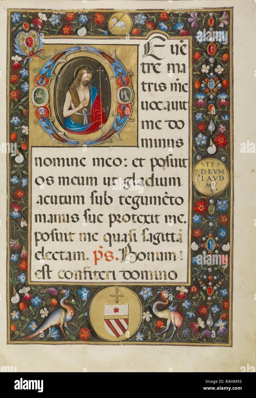Initial D: Saint John the Baptist, Matteo da Milano (Italian, active ...