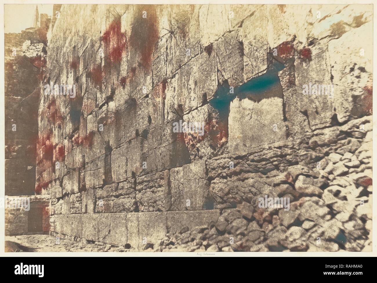 Jérusalem. Enceinte du Temple, côté Ouest. Heit-el-Morharby, Auguste ...