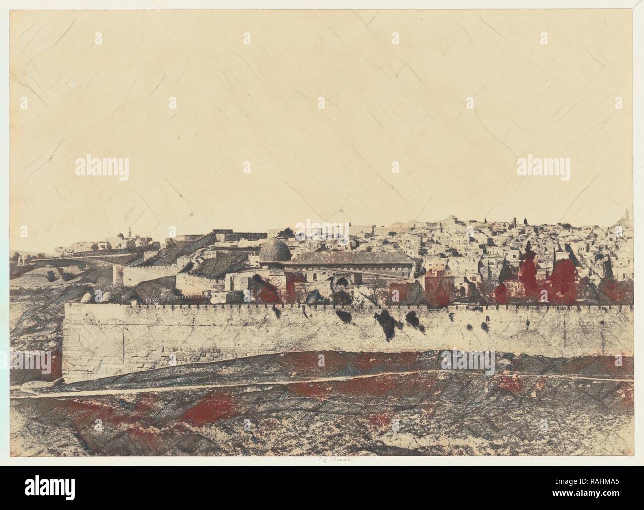 Jérusalem. Enceinte du Temple. Vue générale de la face Est - Pl. 1 ...