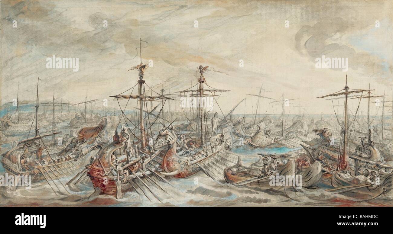 The Roman Fleet Victorious over the Carthaginians at the Battle of Cape ...