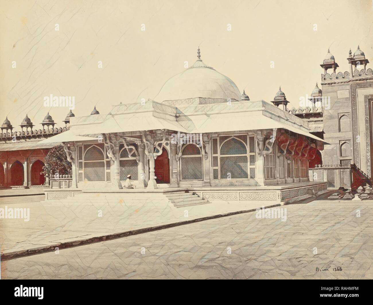 Futtypore Sikri, The Marble Tomb of Sheik Selim Chisti, Samuel Bourne ...
