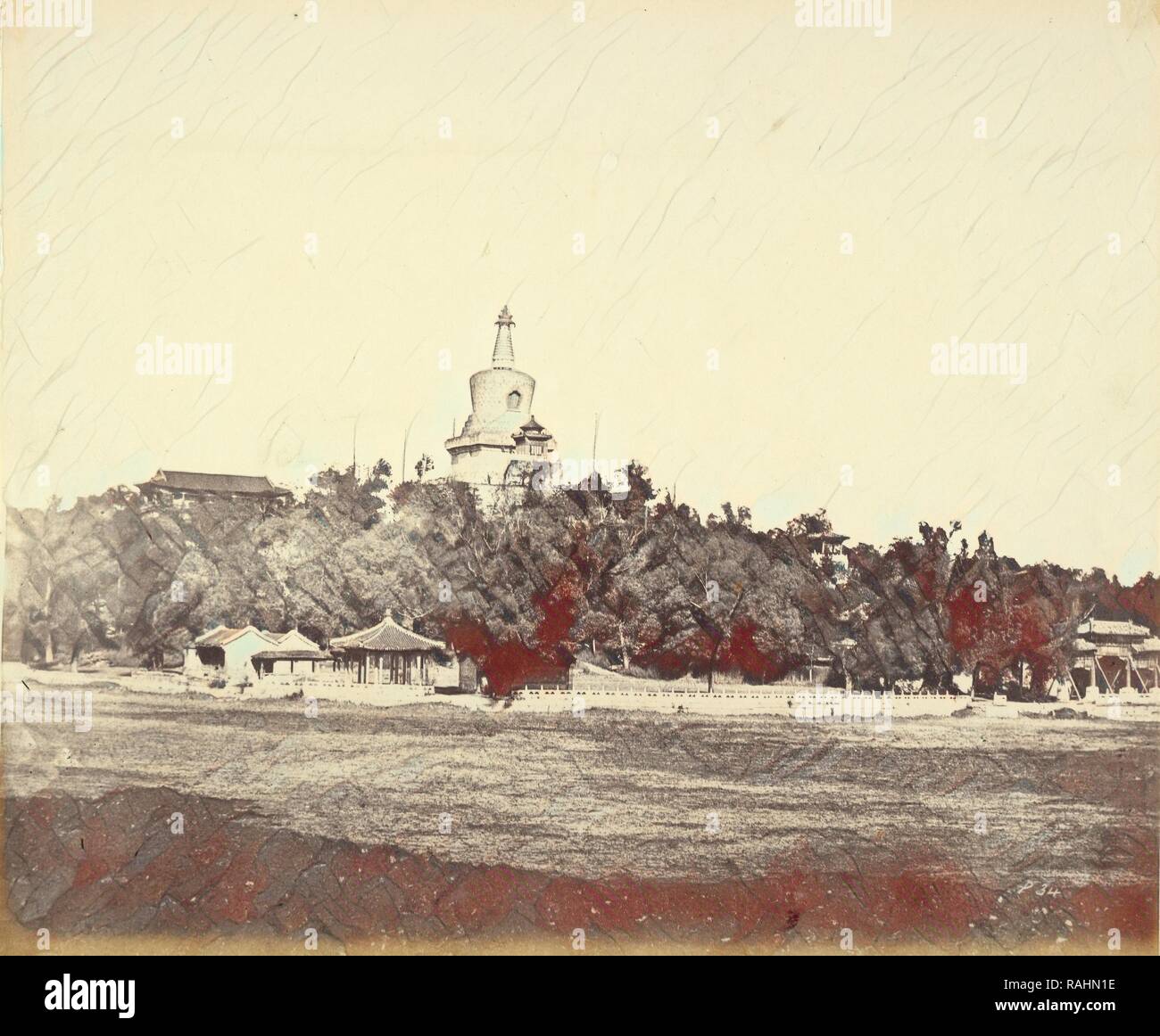 The Great Pagoda in the Imperial Winter Palace, Peking, Felice Beato ...