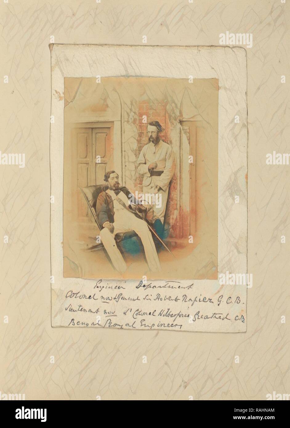 Major-General Sir Robert Napier and Lieutenant-Colonel William Wilberforce Harris Greathed ...