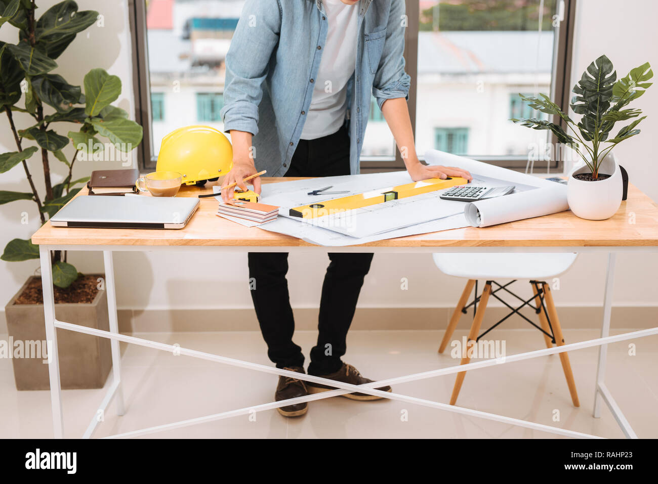 Workplace items tools for project, Architect or Engineer working on ...