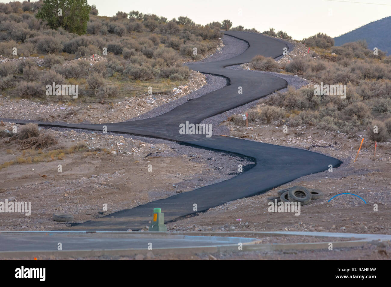Curve Turn Hill Road Mountain Winding High Resolution Stock Photography ...