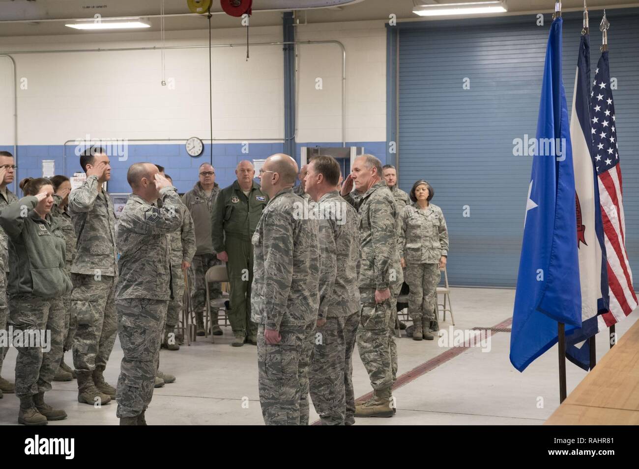 Col. Michael Cadle (right), 130th Airlift Wing Mission Support Group ...