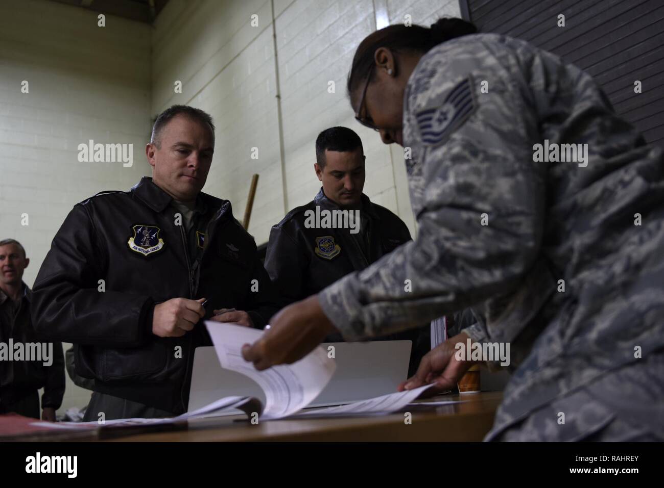 U.S. Air Force Tech. Sgt. Cassandra Johnson (right), 145th Force ...