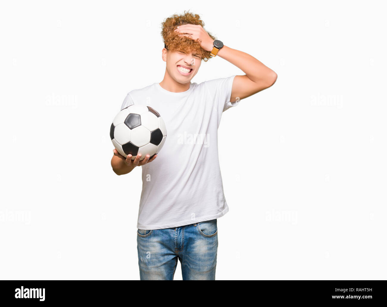 Sad football player head hi-res stock photography and images - Alamy