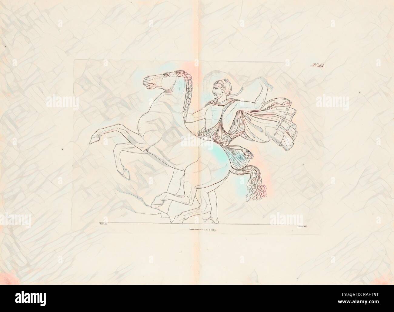 Metopes of the exterior frieze of the Temple, The Elgin marbles from ...