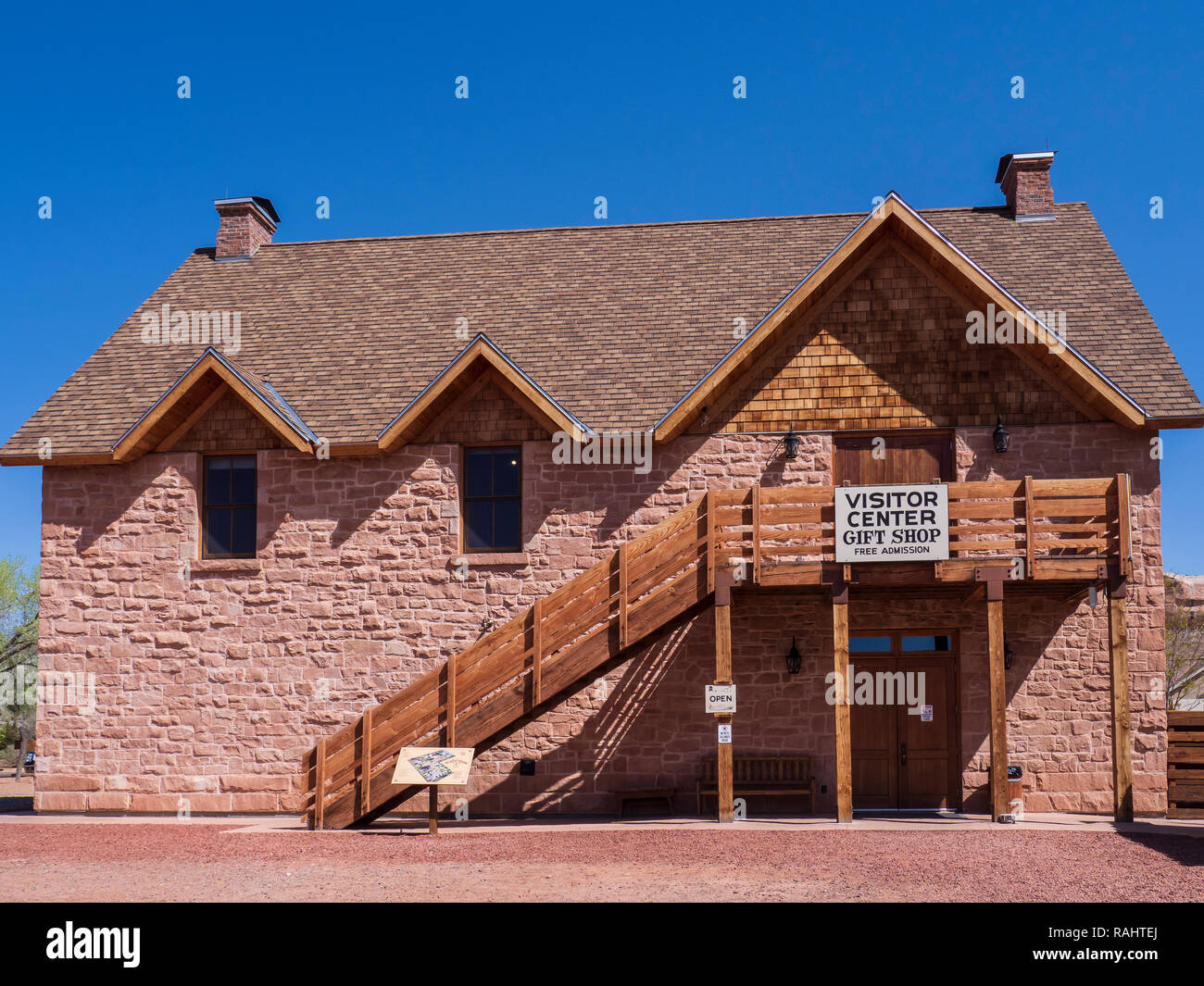 Bluff Fort Visitor Center and gift shop, Bluff, Utah Stock Photo - Alamy