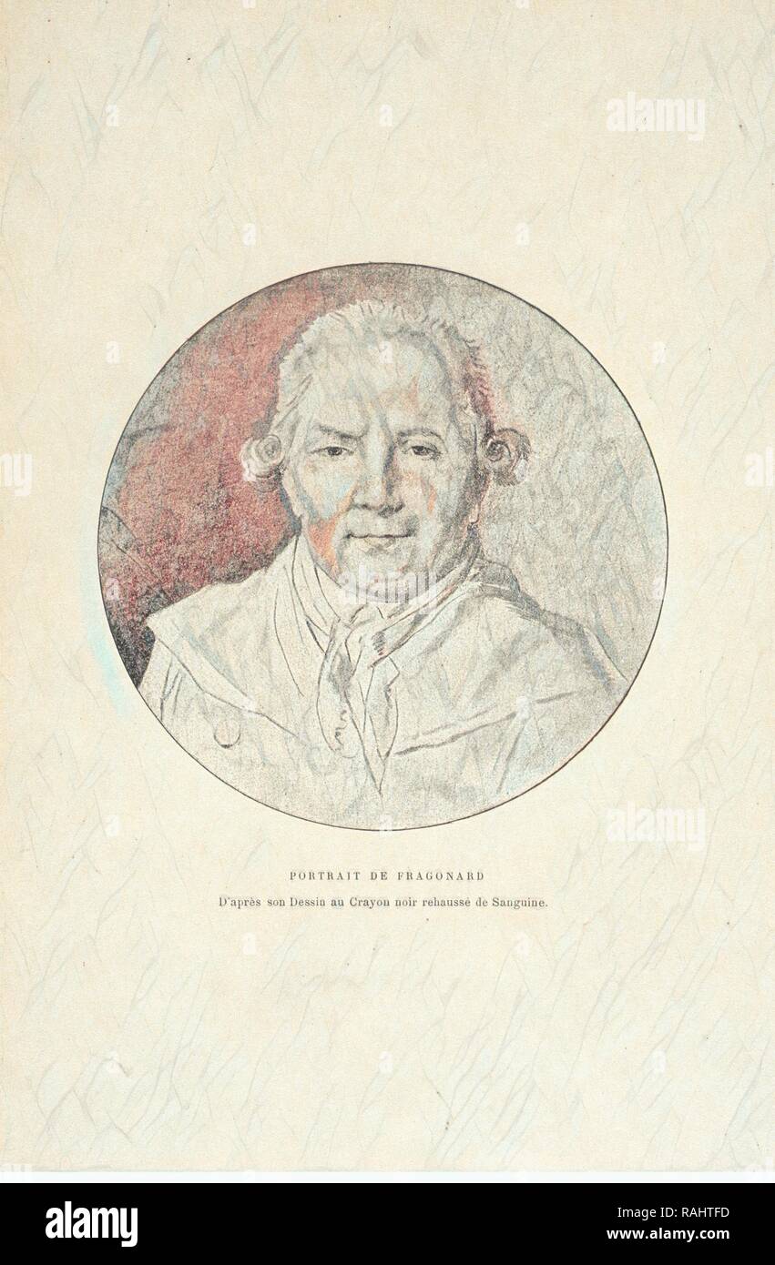 Portrait de Fragonard, Honoré Fragonard: sa vie et son oeuvre, Portalis, Roger, baron, 1841-1912 ...