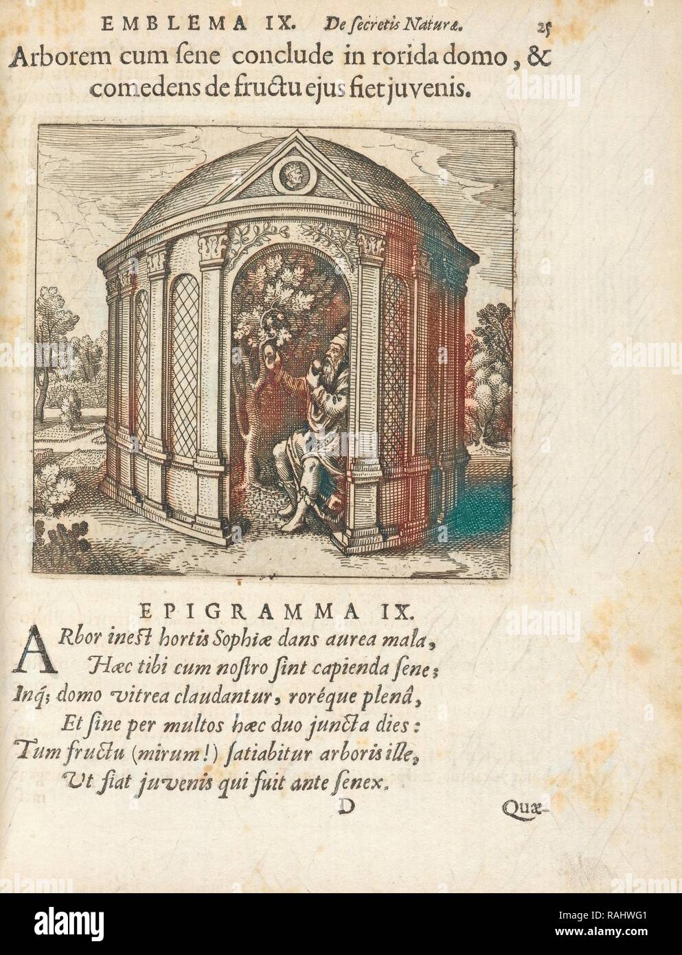 Emblema IX: Arborem cum fene concludein rorida domo, and comedens de ...