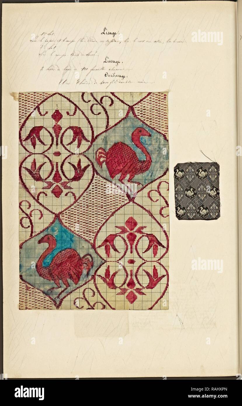 French textile manuscript, ca. 1820, This manuscript, an instruction ...