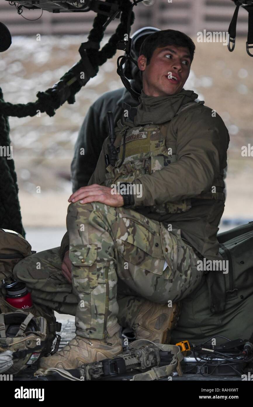 Senior Airman Paul Rodriguez, 31st Rescue Squadron pararescueman ...