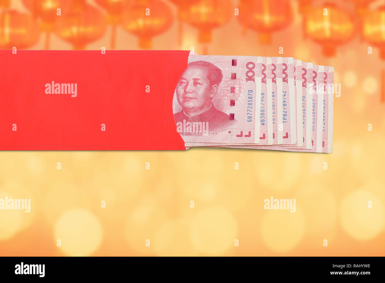 Red envelope chinese new year or hongbao(Mandarin) , lai see (Cantonese ...