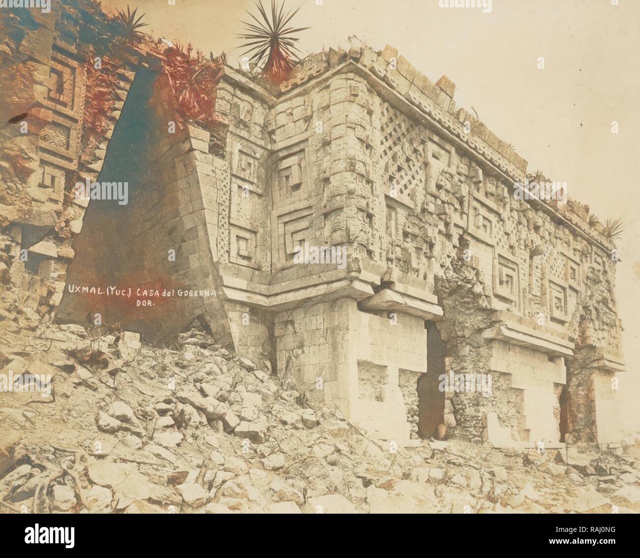 Governor's Palace (Uxmal, Mexico): arch and facade, Views of Aztec ...