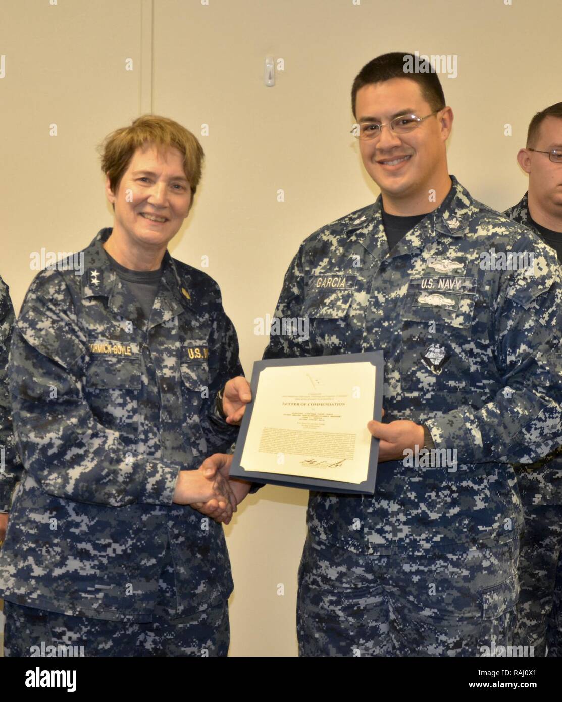 SAN ANTONIO (Feb. 7, 2017) Rear Adm. Rebecca McCormick-Boyle, commander ...