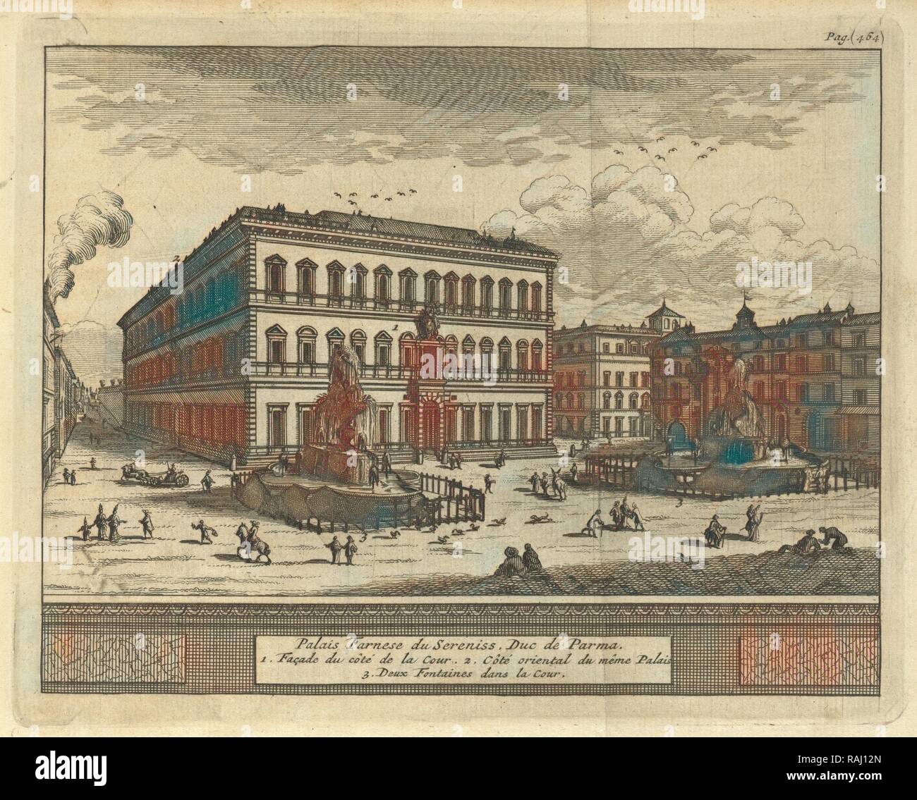 Duc de Parma, Palais Farnese du Sereniss, Duc de Parma, Rome moderne ...
