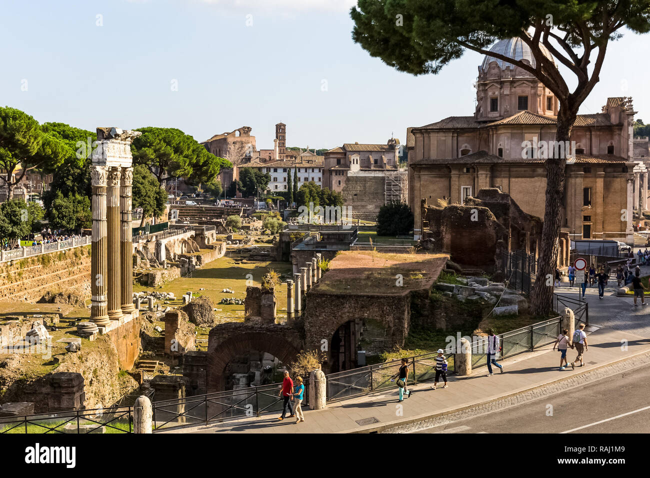 Rome, Italy - June 19, 2018: The Eternal City of Rome. The historic ...