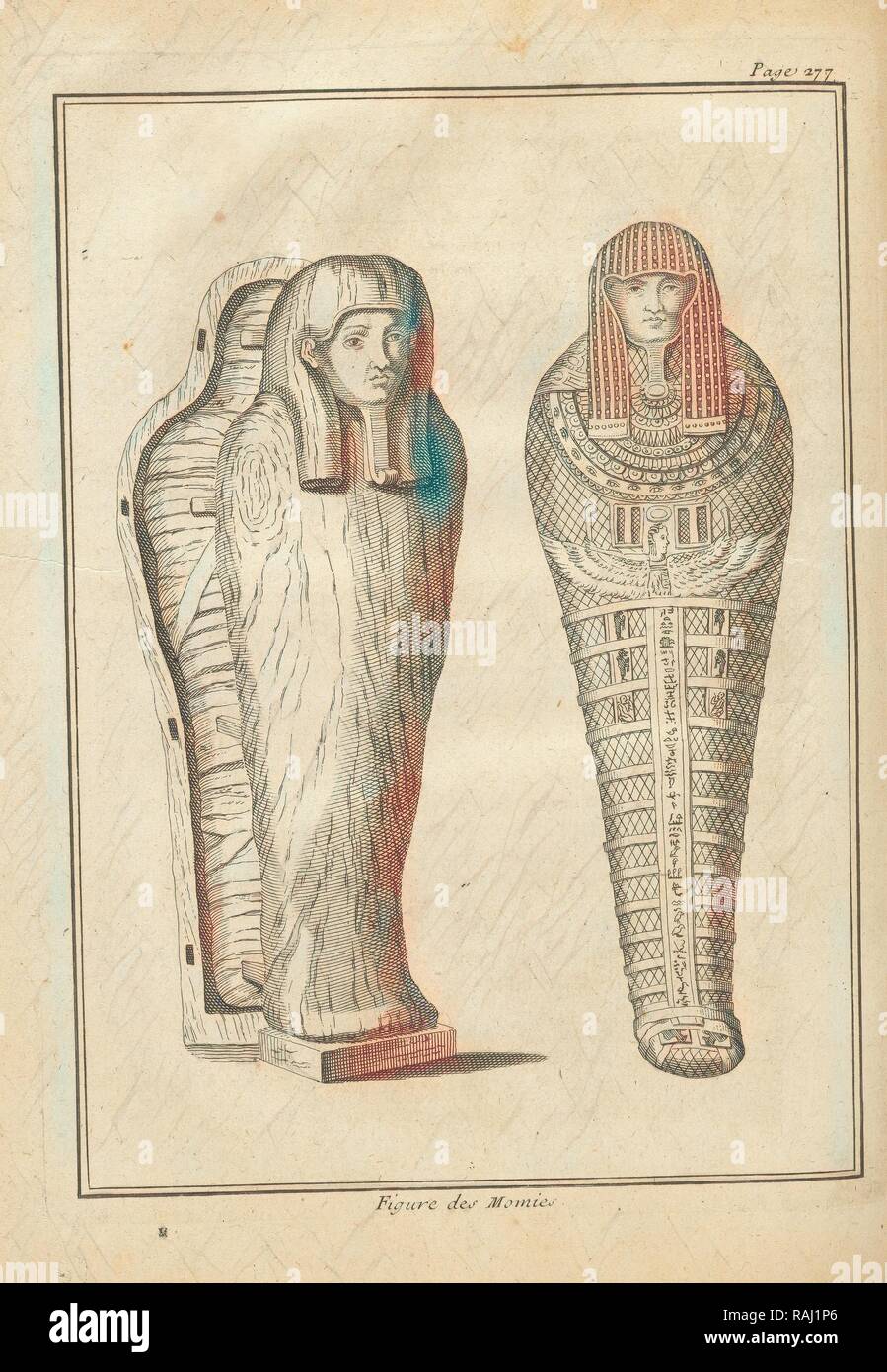 Figure des momies, Description de l'Egypte, Maillet, Benoît de, 1656 ...