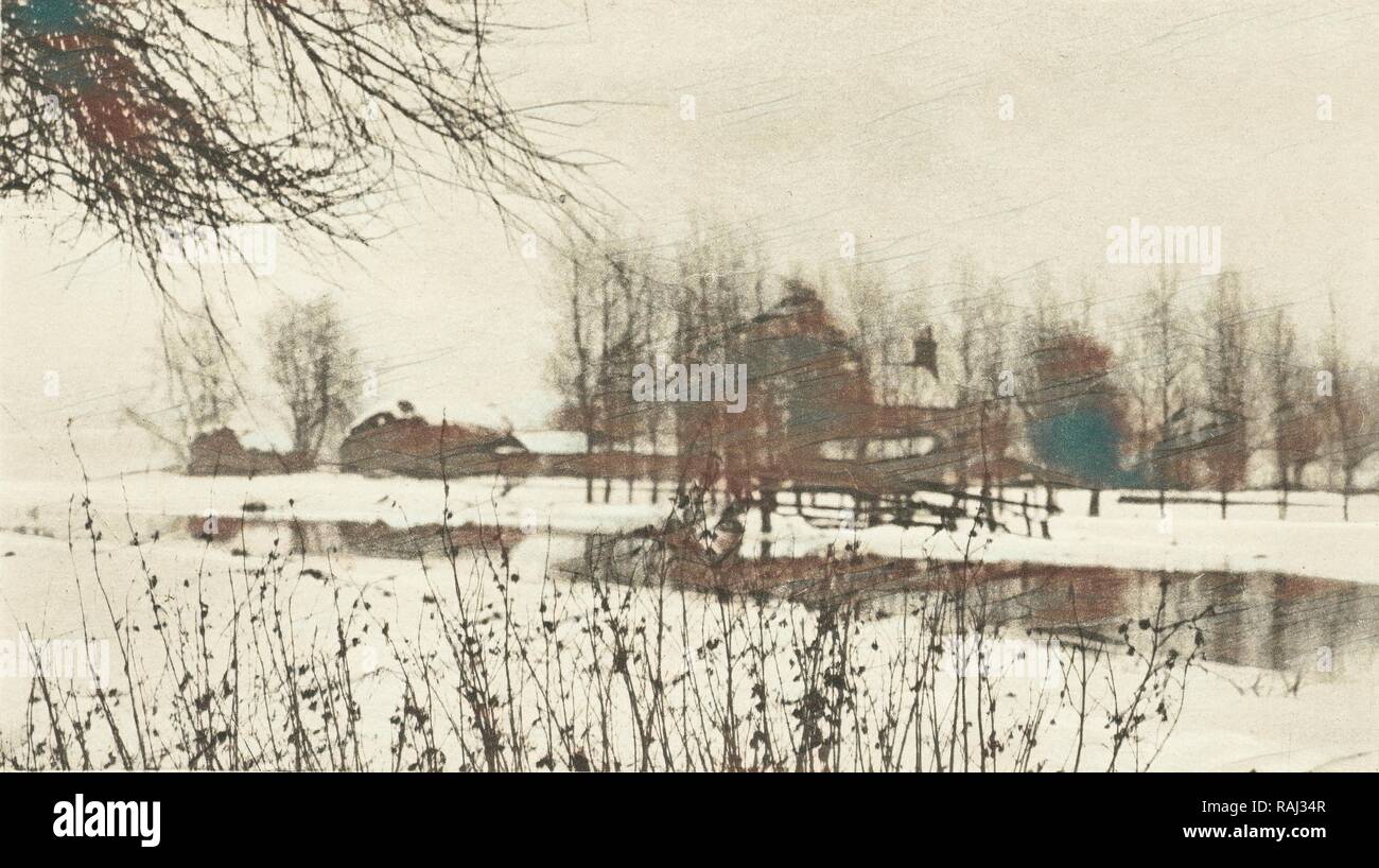 Snowy Landscape, Peter Henry Emerson, 1856 – 1936, 1895. Reimagined by ...