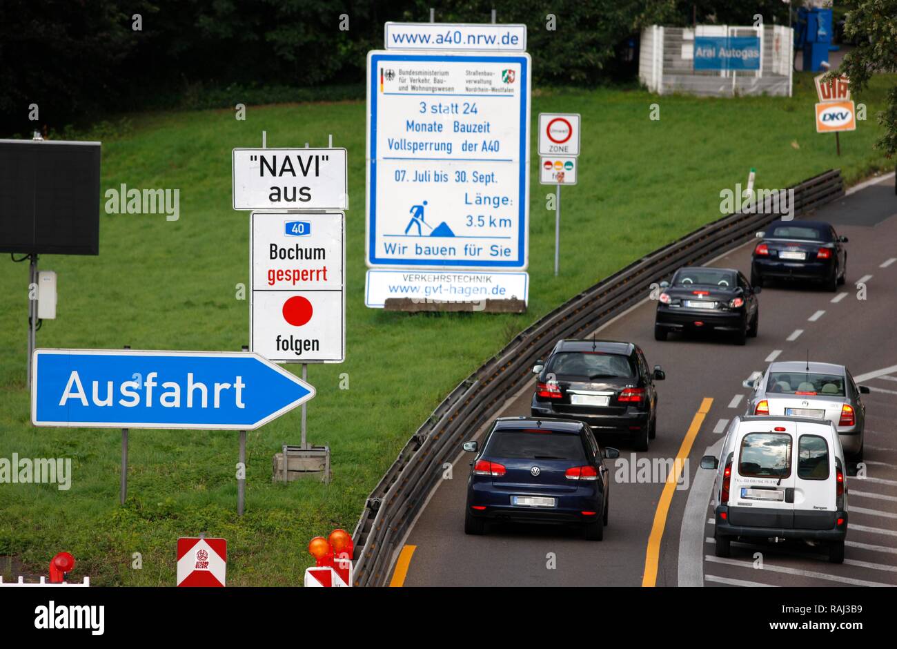 Motorway closed sign hi-res stock photography and images - Alamy