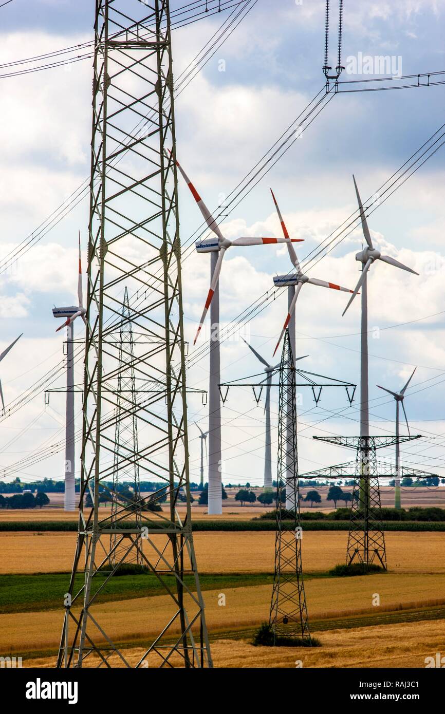 Wind turbine electrical power pole hi-res stock photography and images ...