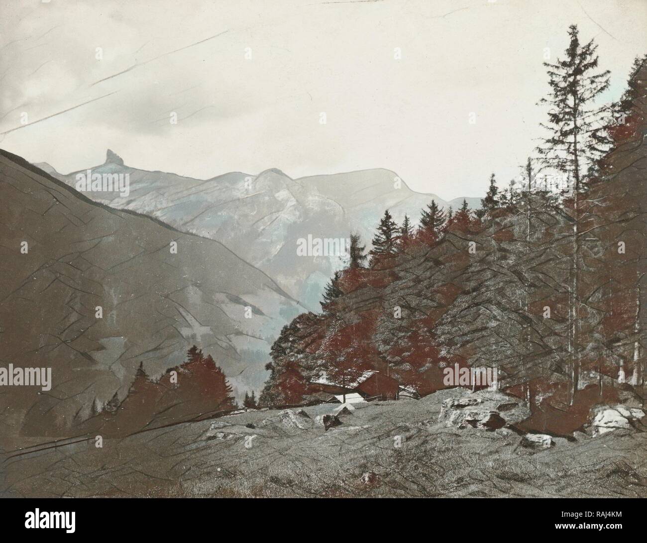 Mountain landscape, Anonymous, c. 1900. Reimagined by Gibon. Classic ...