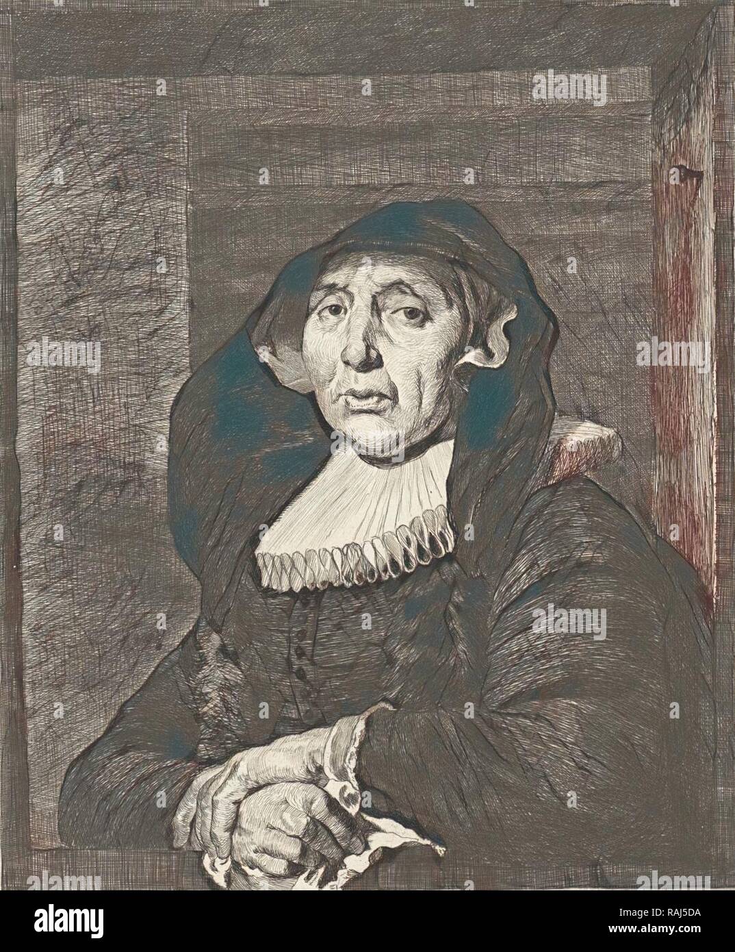 Portrait of an old woman, known as Bayken Bracht, Willem Steelink (II ...