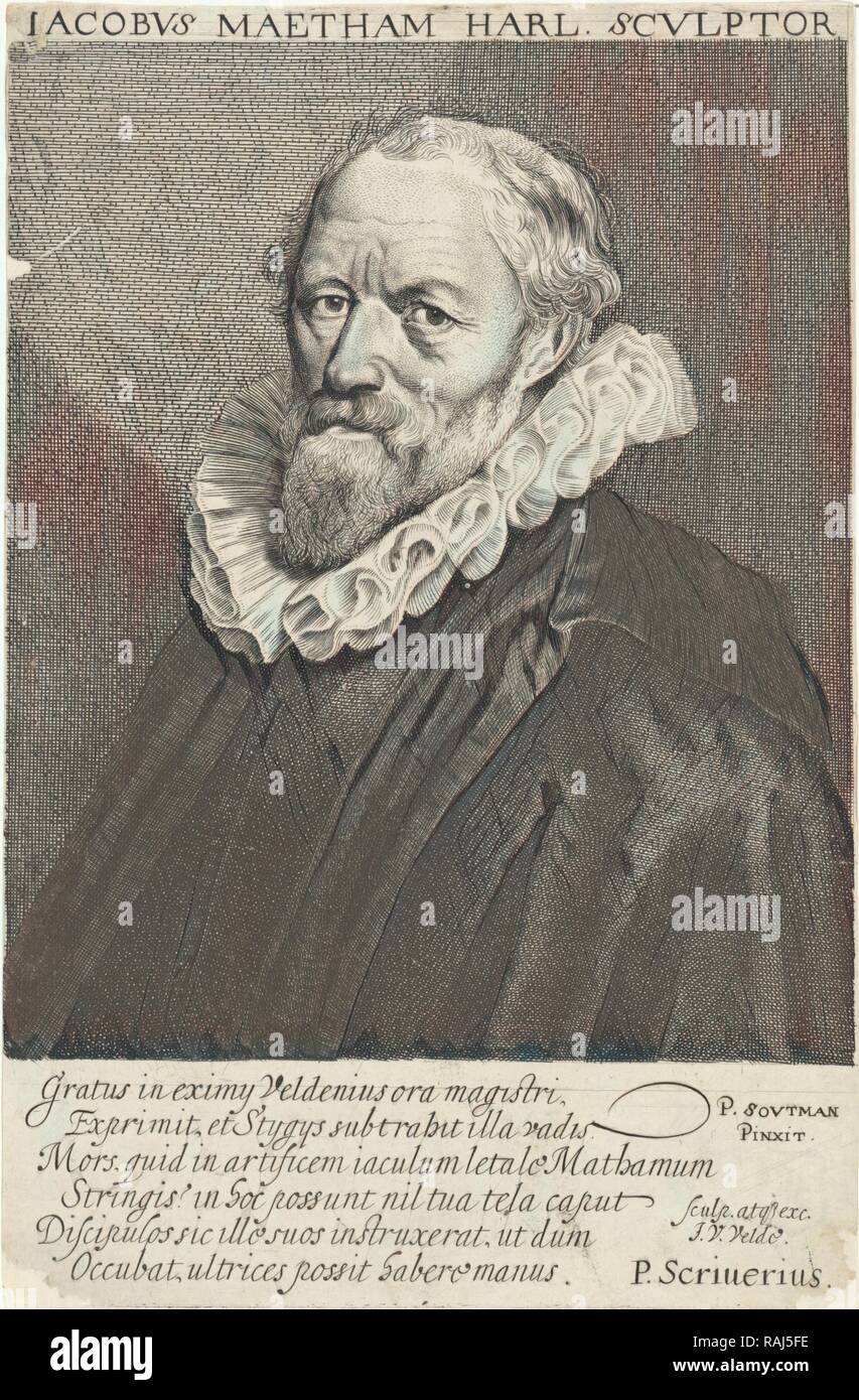 Portrait of Jacob Matham, Jan van de Velde (II), Petrus Scriverius ...