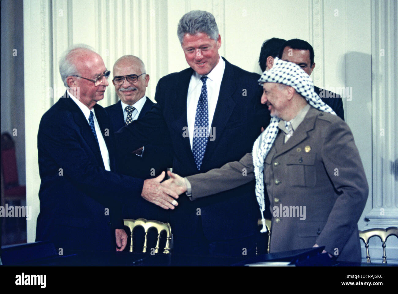 Signing of the Middle East Peace agreement PALESTINE LIBERATION ...