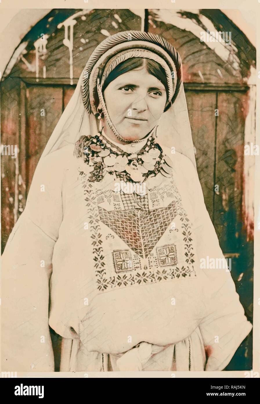 Peasant girl and her ornaments, a portrait of Fahra Tzahak Fadeh 1900 ...