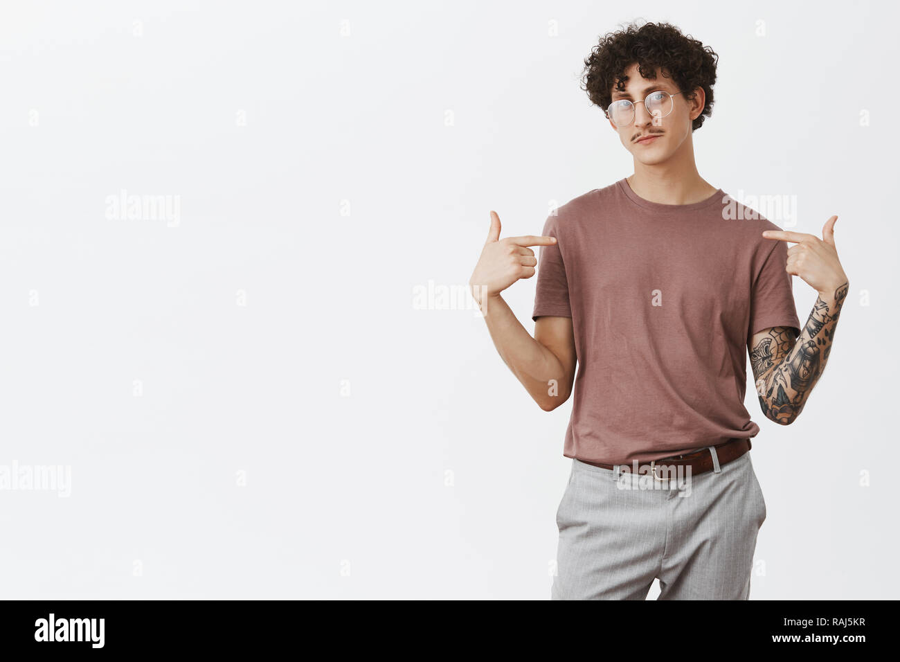 Person standing proud pose hi-res stock photography and images - Alamy
