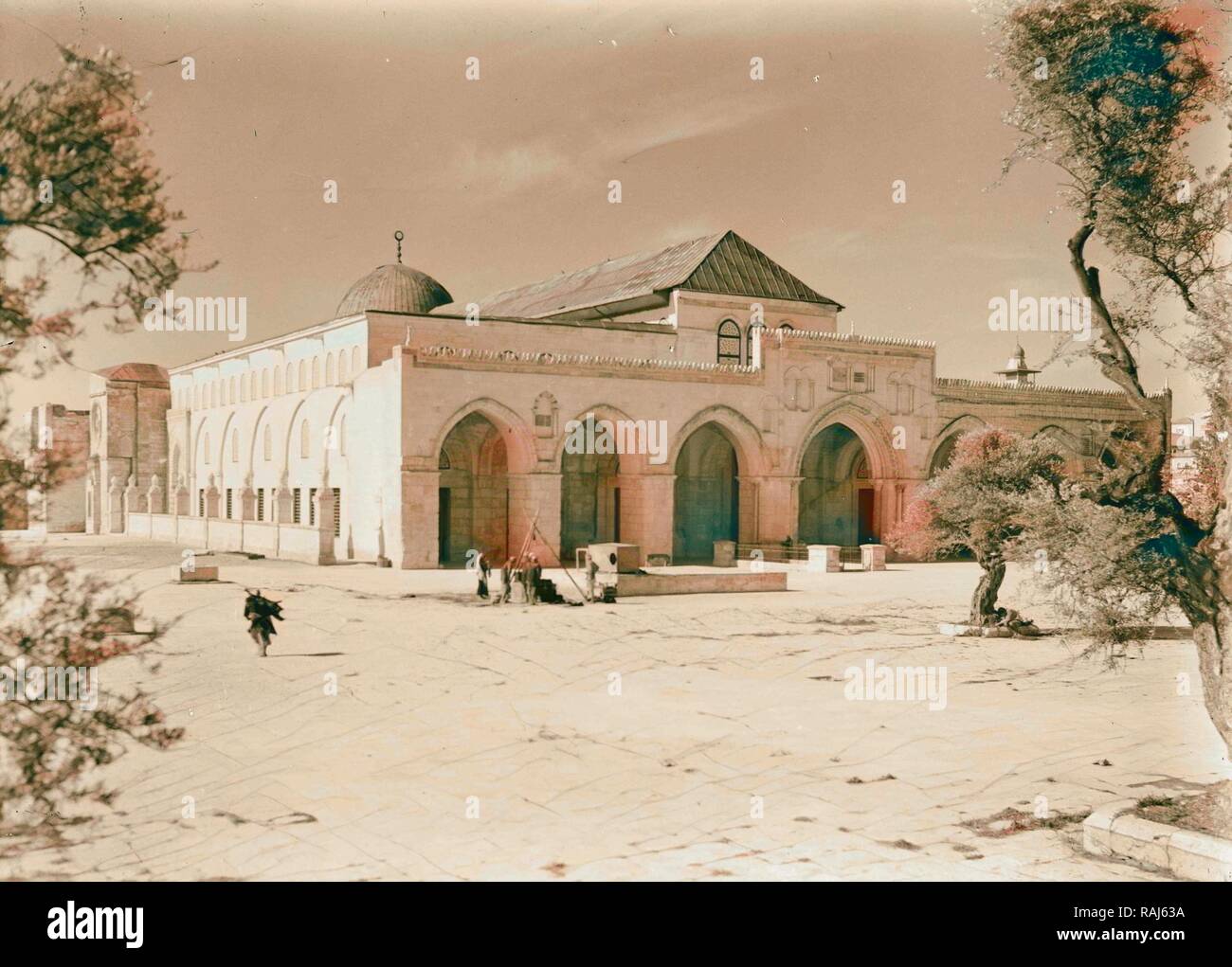 Mosque el-Aksa, al-Aqsa 1940, Jerusalem, Israel. Reimagined by Gibon ...