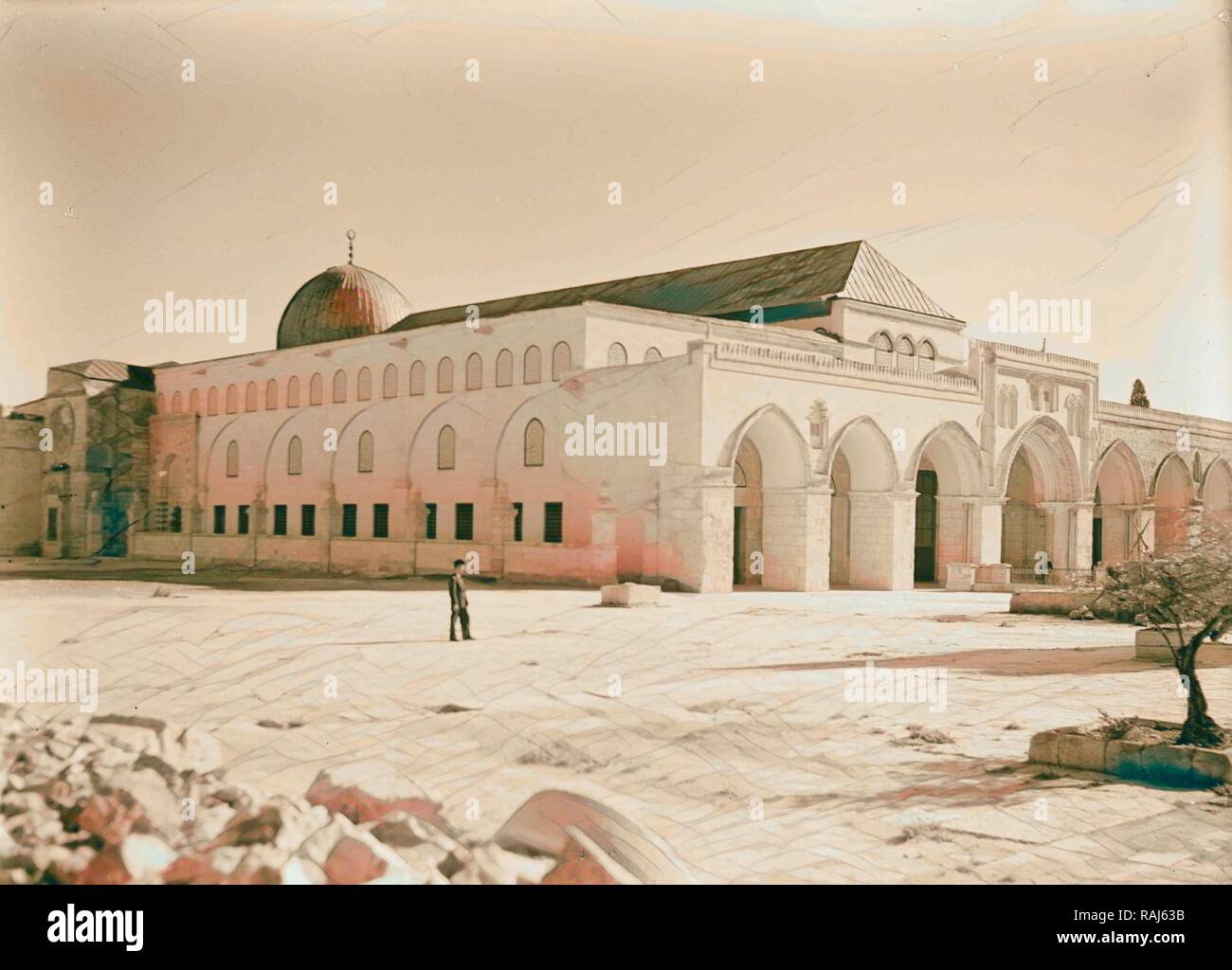 Mosque el-Aksa, al-Aqsa 1940, Jerusalem, Israel. Reimagined by Gibon ...