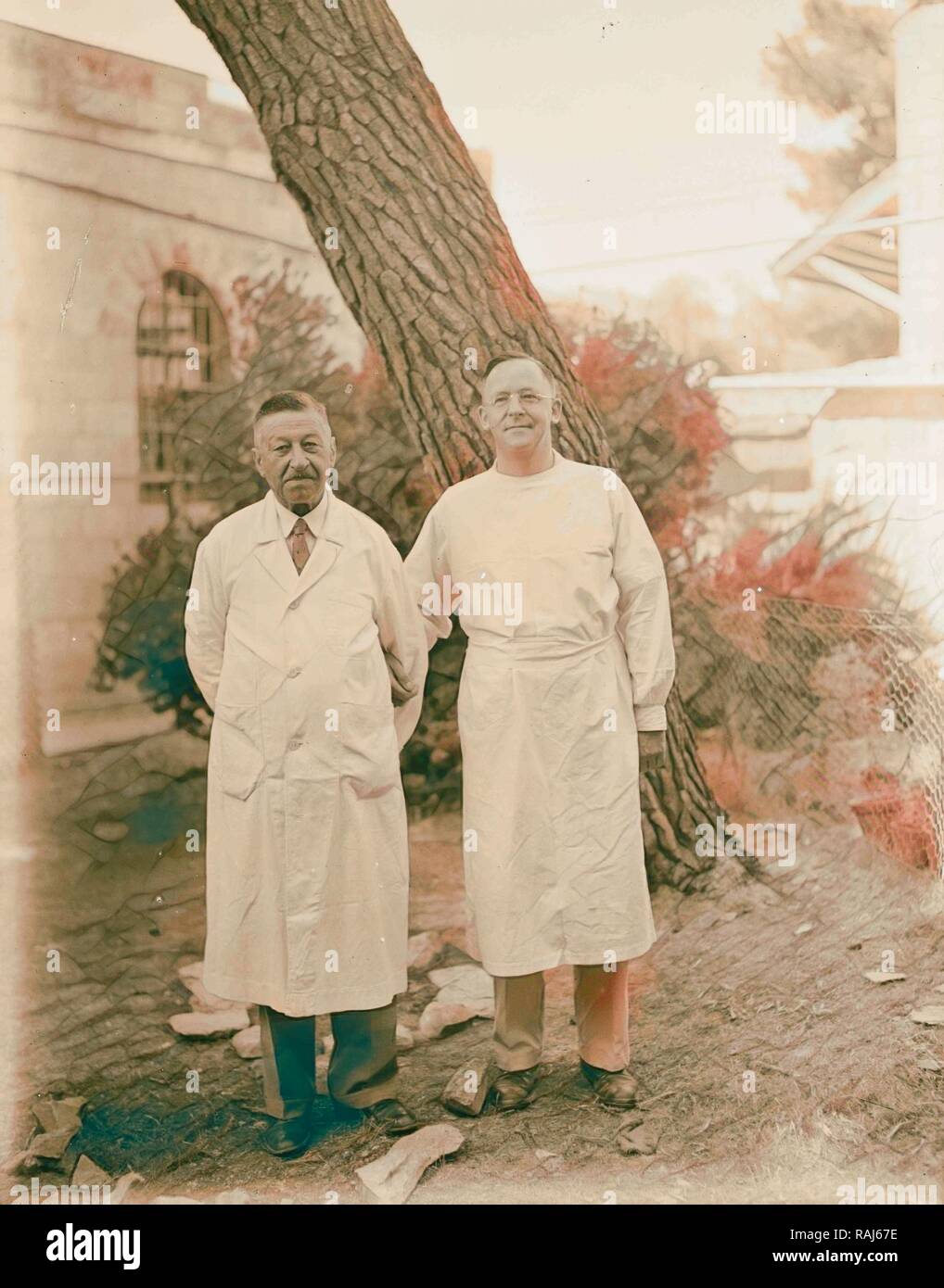 Dr. William McLean & Mr. Datsq at Eng. Hospital, Middle East ...