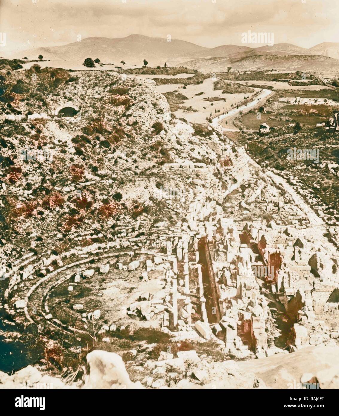 Ephesus. The great theater. 1950, Turkey, Ephesus (Extinct city ...