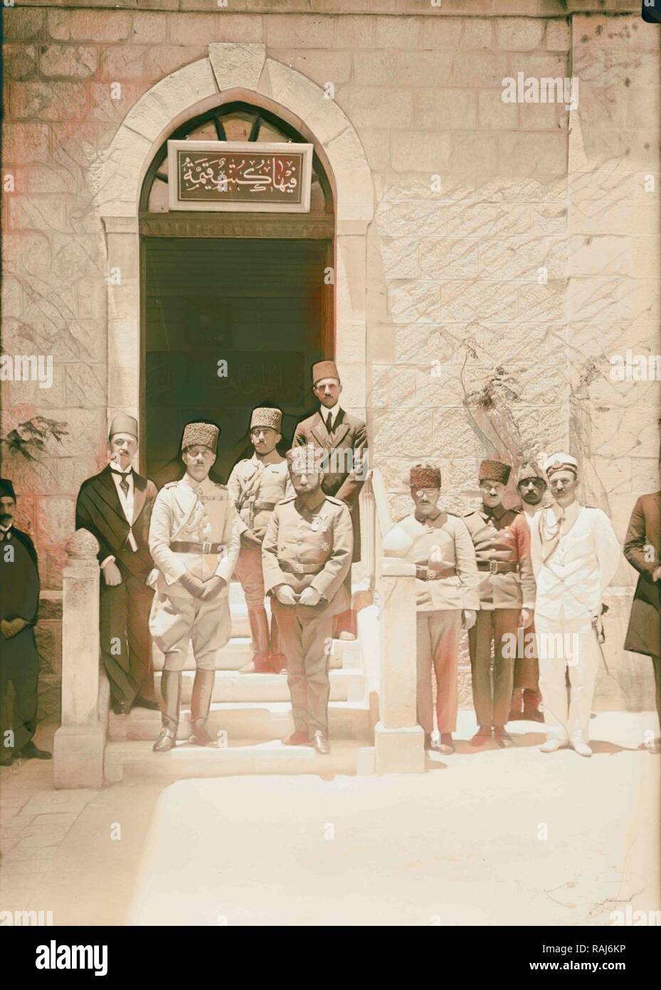 Prince Osman Fuad and Jamal (Cemal) Pasha at the Salahiyeh School ...