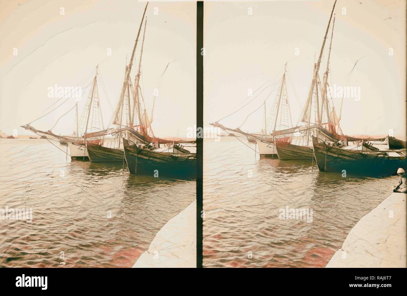 Jaffa (Joppa) and environs. The 'harbor' 1900, Israel, Tel Aviv ...