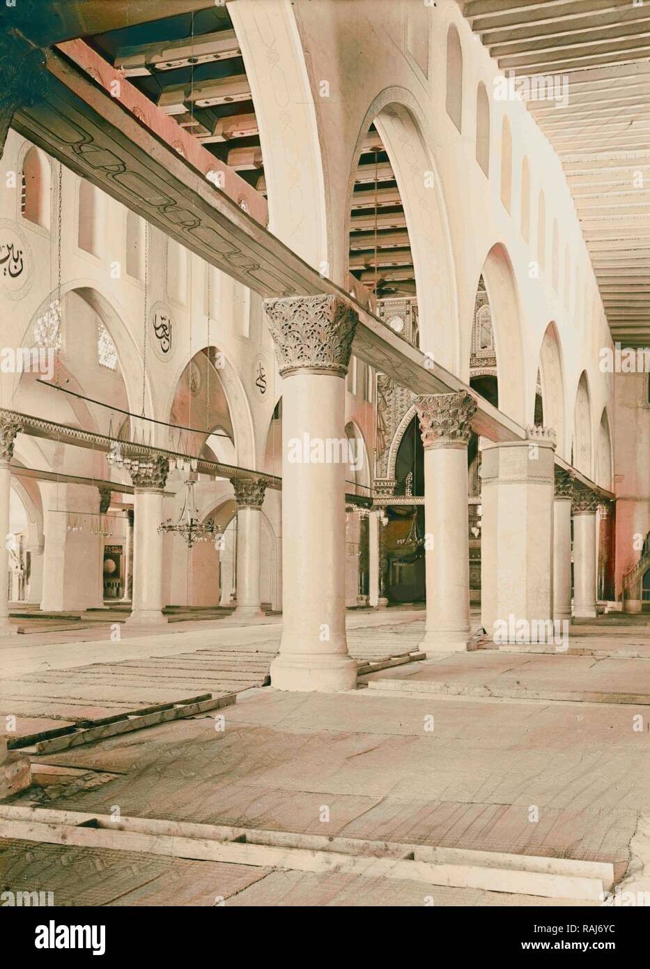 Temple area, Mosque of Omar, Dome of the Rock, Colonnade of al-Aqsa ...