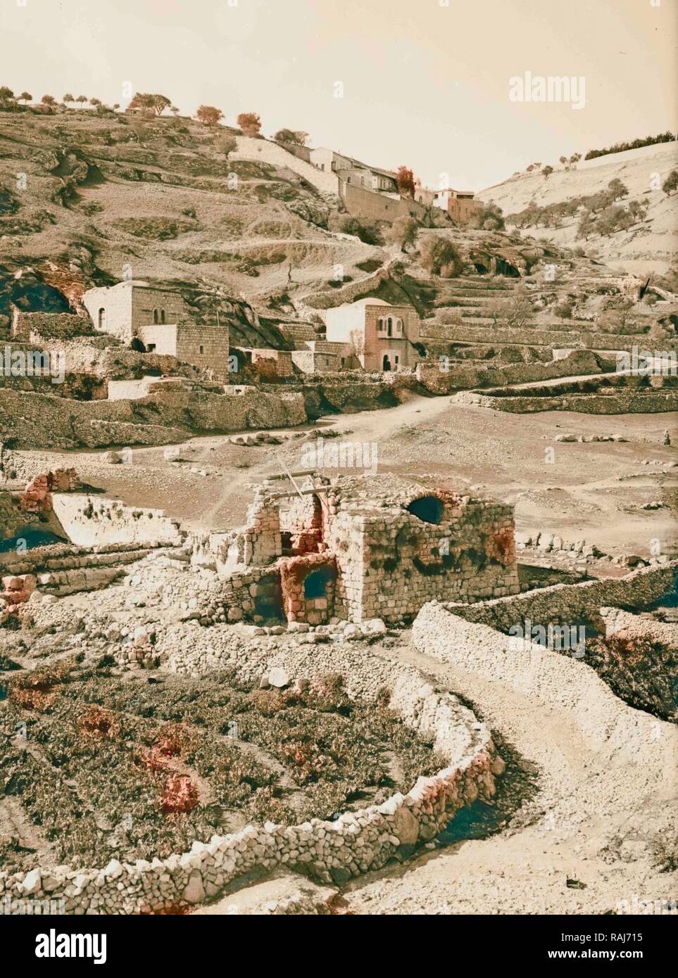 Valleys of Jehoshaphat and Hinnom Joab's Well (En Rogel) 1900 ...