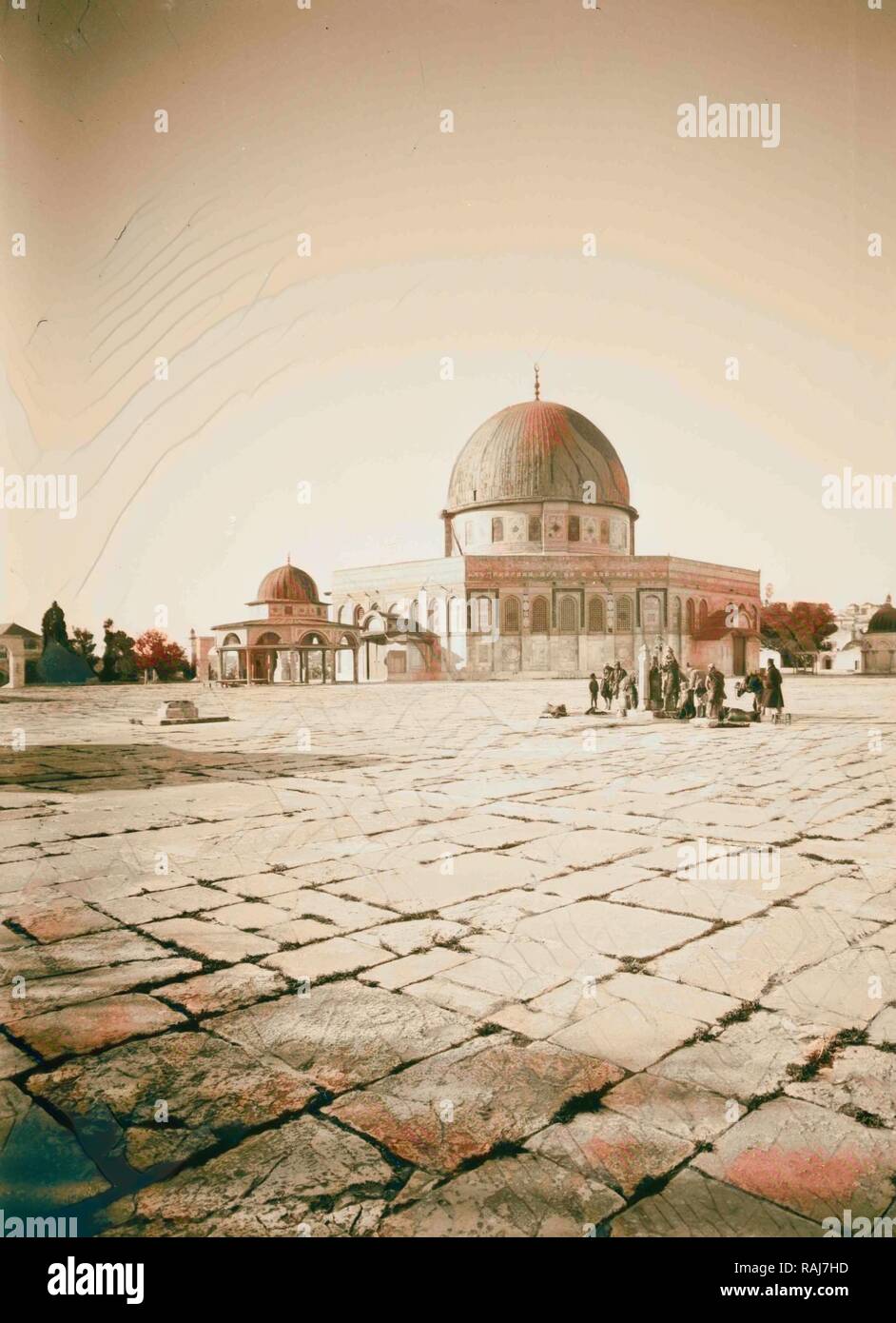 Dome of the Rock showing Dome of the Chain 1934, Jerusalem, Israel ...