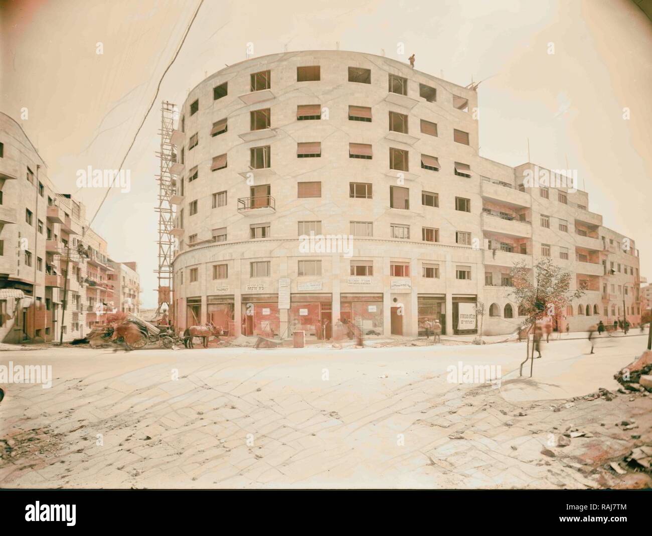 Modernistic bldg's on King George Ave. Mar. 1936. 1936, Jerusalem ...