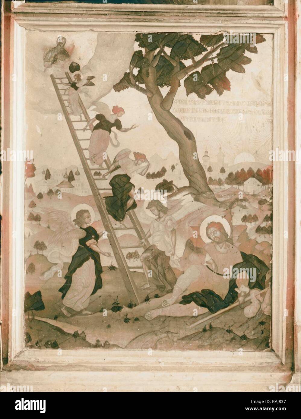 Mar Saba. Ikon, icon of Jacob's dream. 1934, West Bank. Reimagined by ...